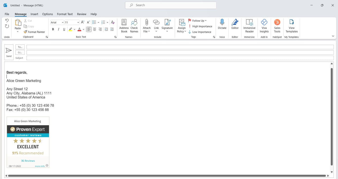 Review Widget Plugin for Email Signatures | How To Implement