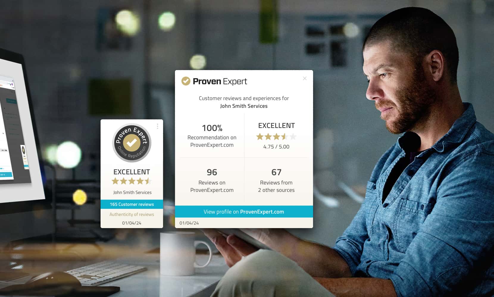 Create immediate trust with the PRO seal from ProvenExpert